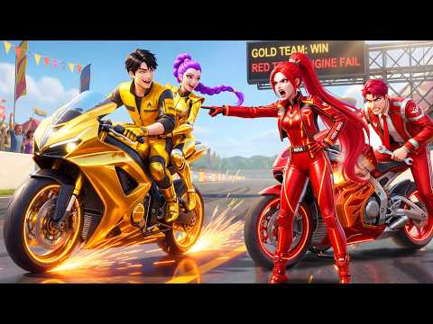 Golden Family VS Ruby Family: RUMI Get The Magic Motorcycle Racing Championship - KPOP Demon Hunters