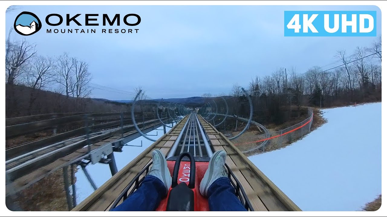 Timber Ripper Mountain Coaster on-ride 4K POV - Okemo Mountain Resort ...