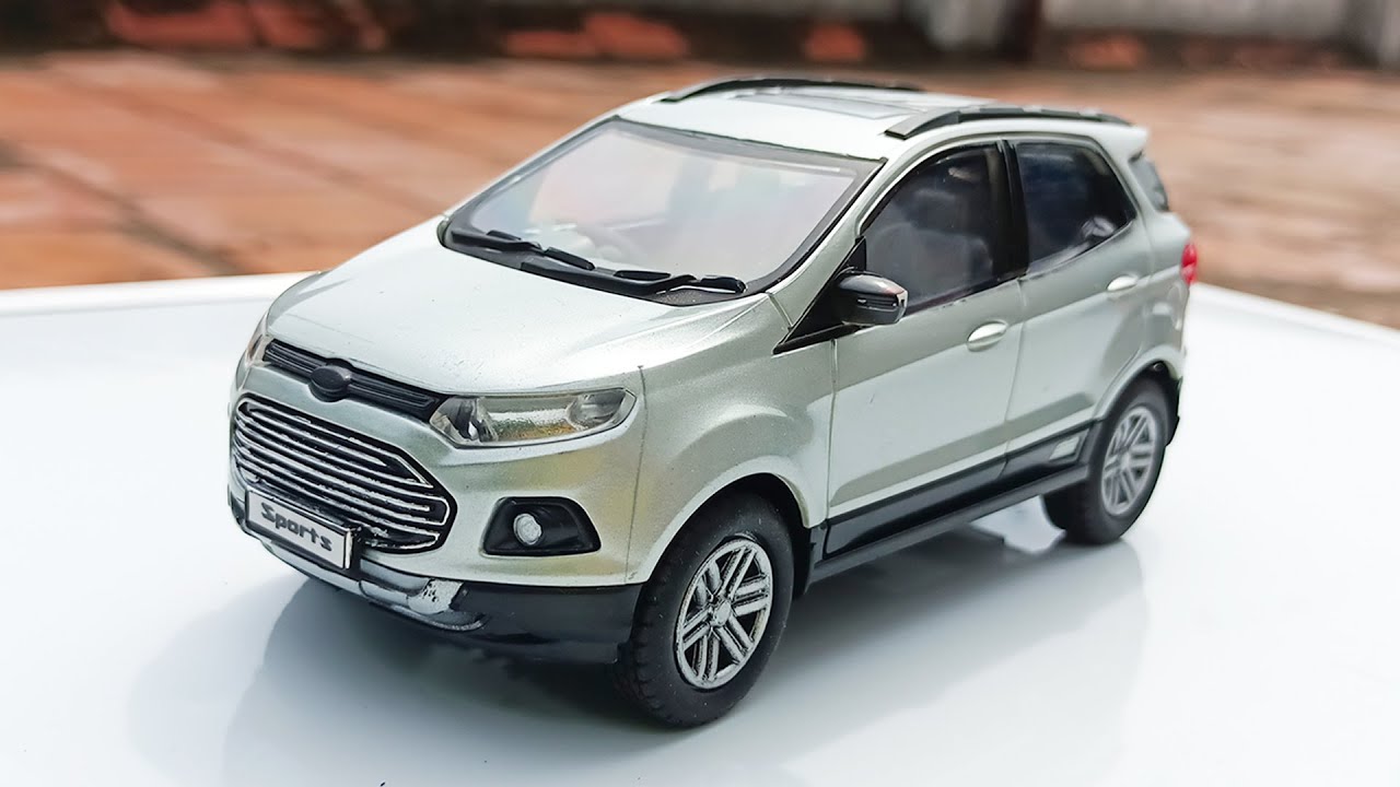Unboxing of Mini Ford Eco Sports Silver Diecast Car #unboxing # ...