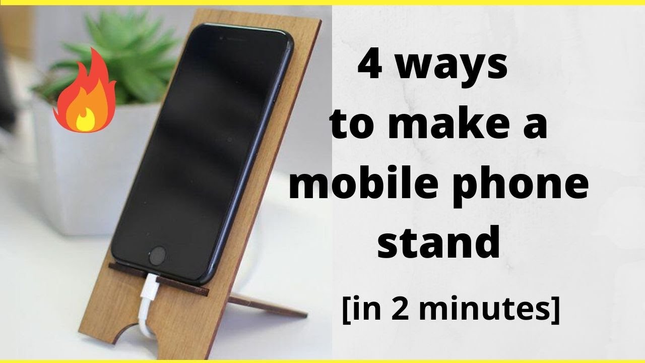 4 ways of making a mobile phone stand within a minutes... || life hacks ...