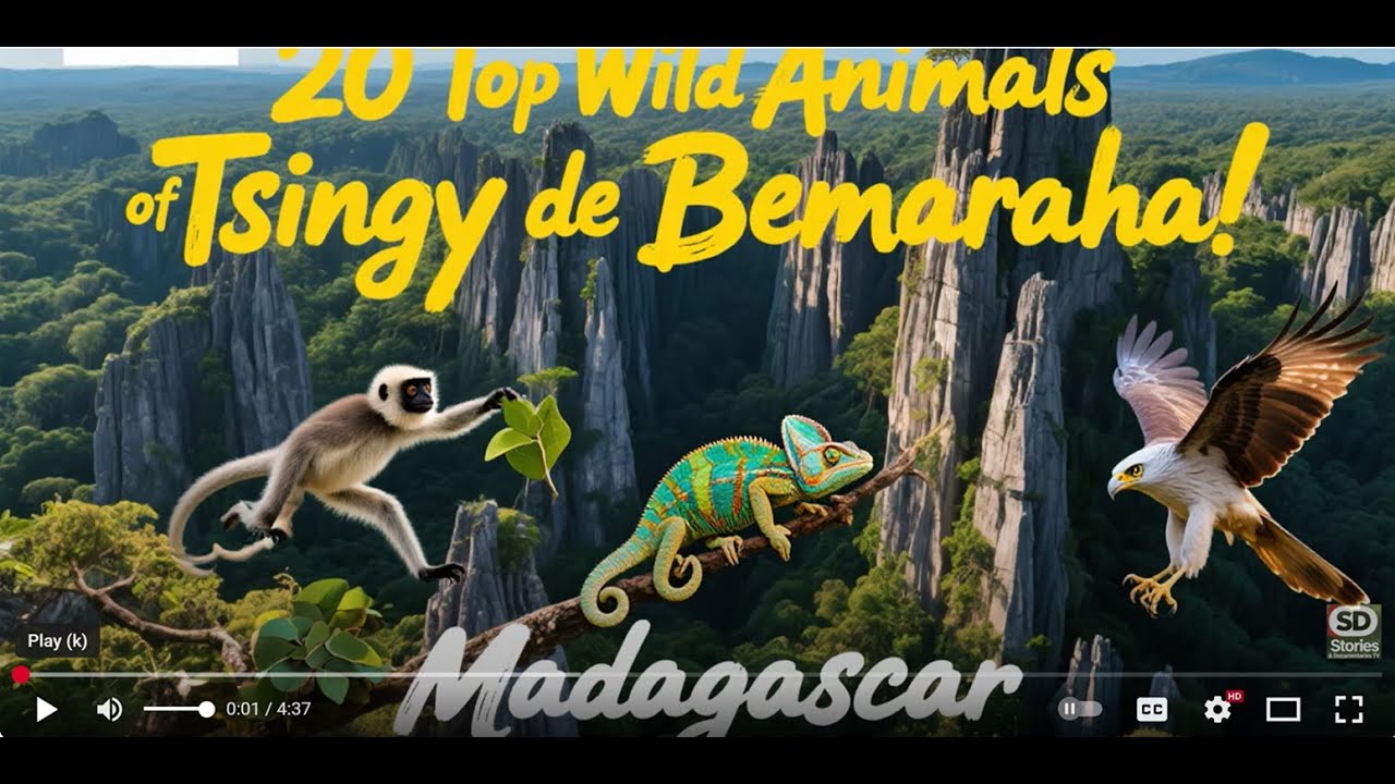20 Animals of Tsingy de Bemaraha | Beast challenge Stories - YouTube