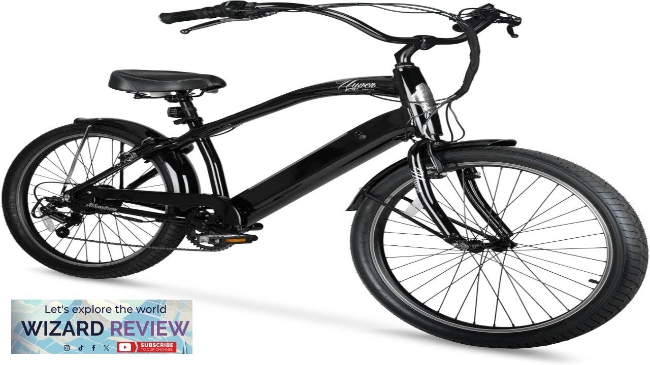 Hyper Bicycles E-Ride 26" Men's 36V Electric Cruiser E-Bike with Pedal ...