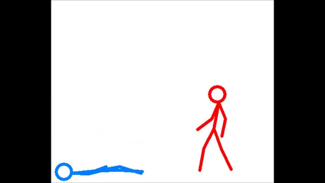 Red VS Blue Stickman Fight - YouTube
