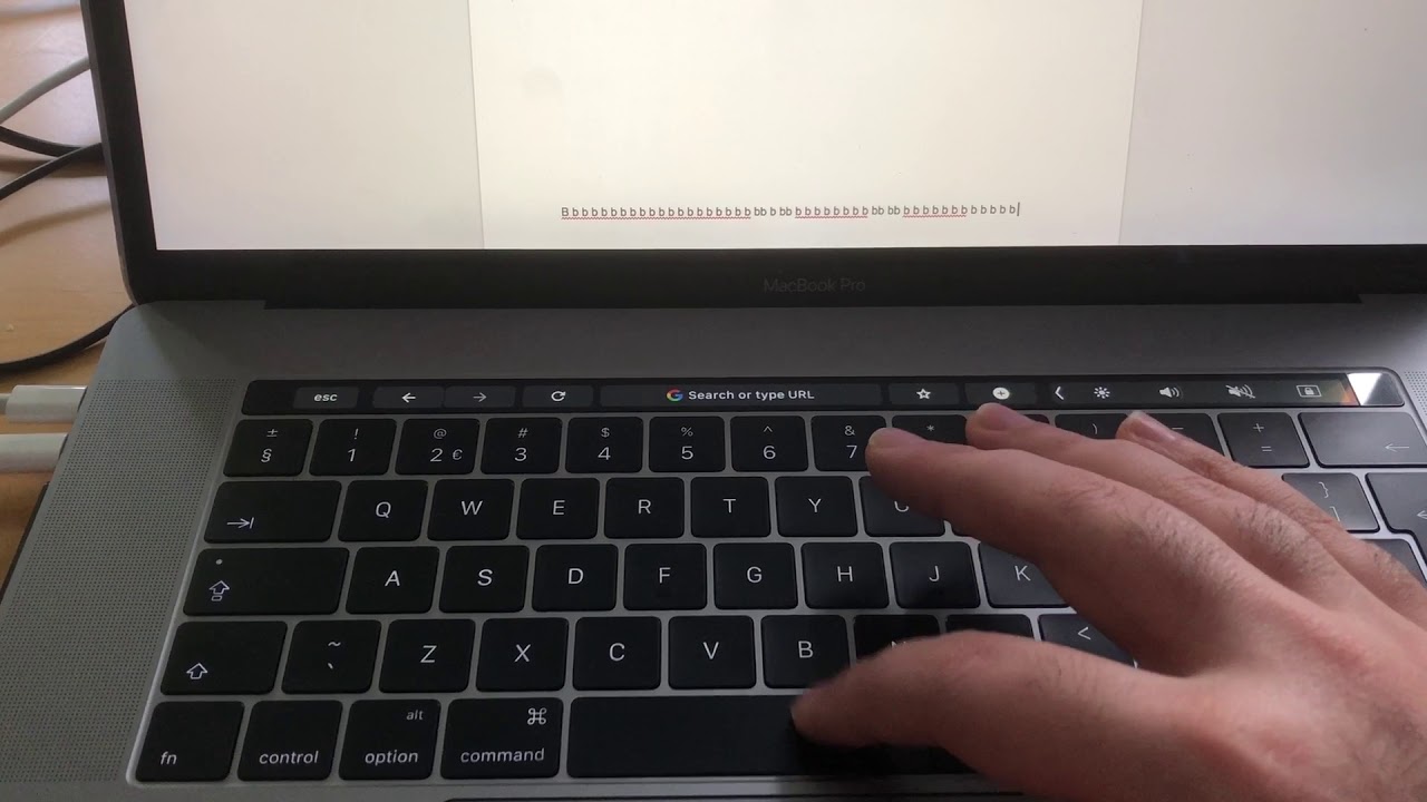 MacBook Pro 2016 Double Typing Fail - YouTube