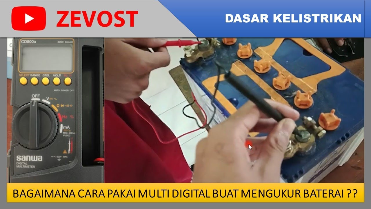 Kelistrikan Dasar 9. Cara Pakai Multitester Digital untuk Memeriksa ...