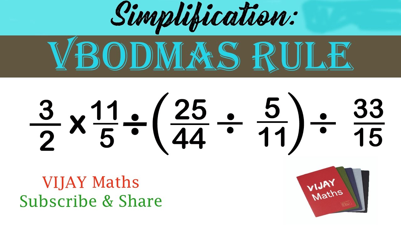 Simplification | VBODMAS Rule | बोडमास का नियम | Best Simplification tricks | Part 4 | VIJAY ...