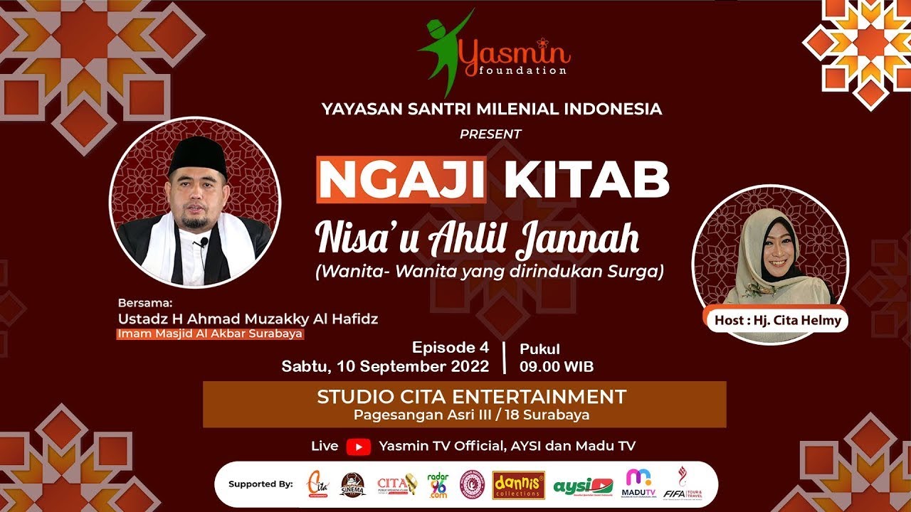 🔴 LIVE NGAJI KITAB NISA'U AHLIL JANNAH BERSAMA UST. H. AHMAD MUZAKKY AL ...