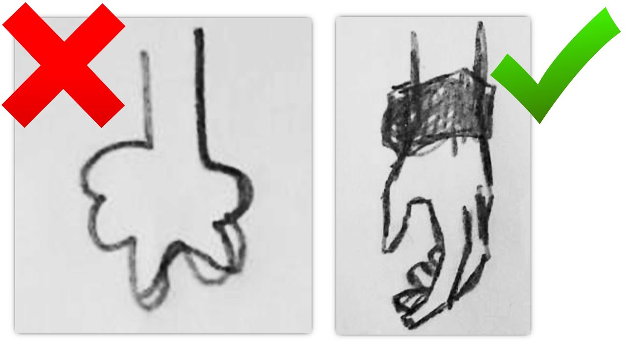 [TUTORIAL] Como DIBUJAR MANOS ANIME en 4 MINUTOS 👍… *CUALQUIER POSICIÓN ...