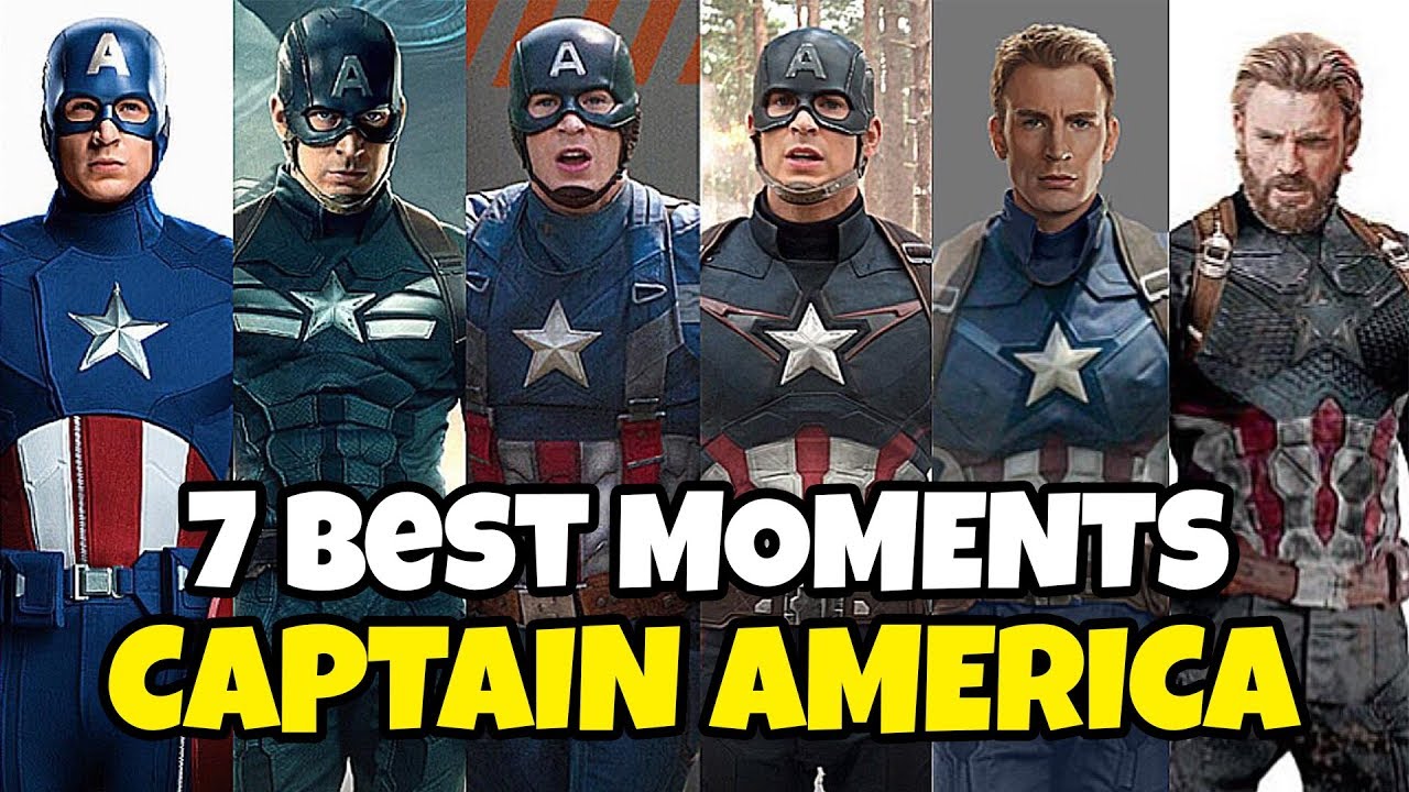 7 BEST MOMENTS CAPTAIN AMERICA DI MCU - YouTube