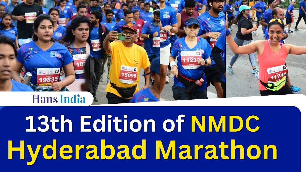 13th Edition of NMDC Hyderabad Marathon powered by IDFC FIRST Bank was ...