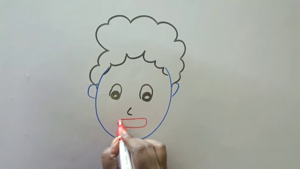 how to draw easy boys head for kids - volume 2 art work - YouTube