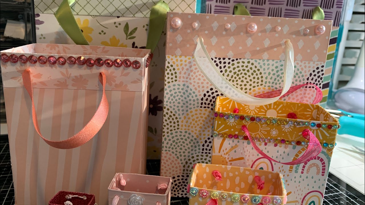 Gift Bags Tutorial Various Sizes 😊 - YouTube