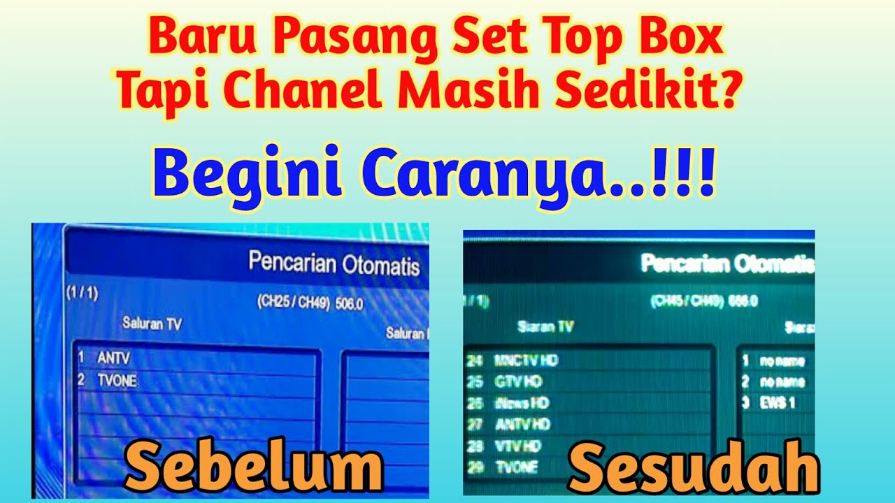 Chanel TV Digital anda masih sedikit? Begini caranya..!! - YouTube