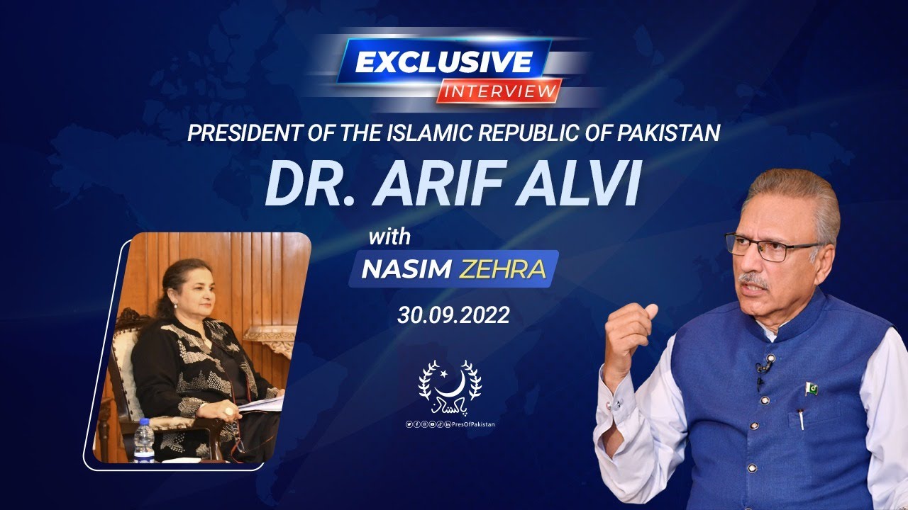 President Dr. Arif Alvi's exclusive interview with Nasim Zehra | 24 ...