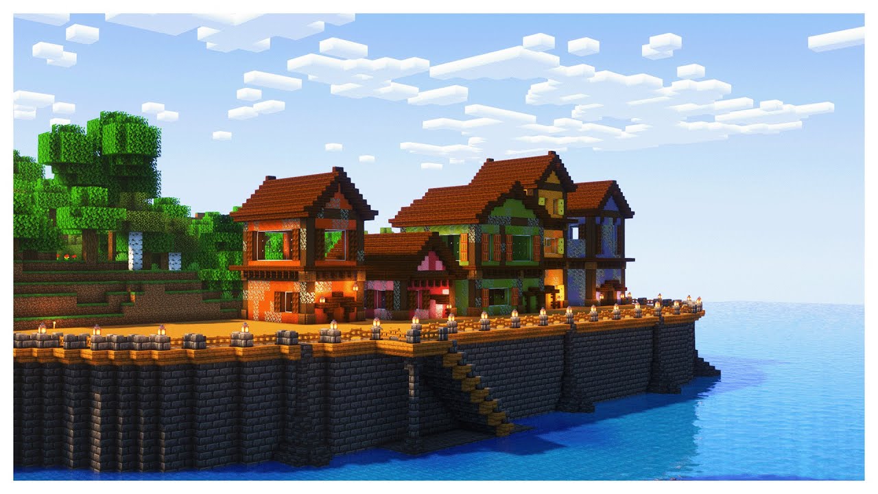Building a Coastal Village in Minecraft Survival - Limelight SMP 12 ...