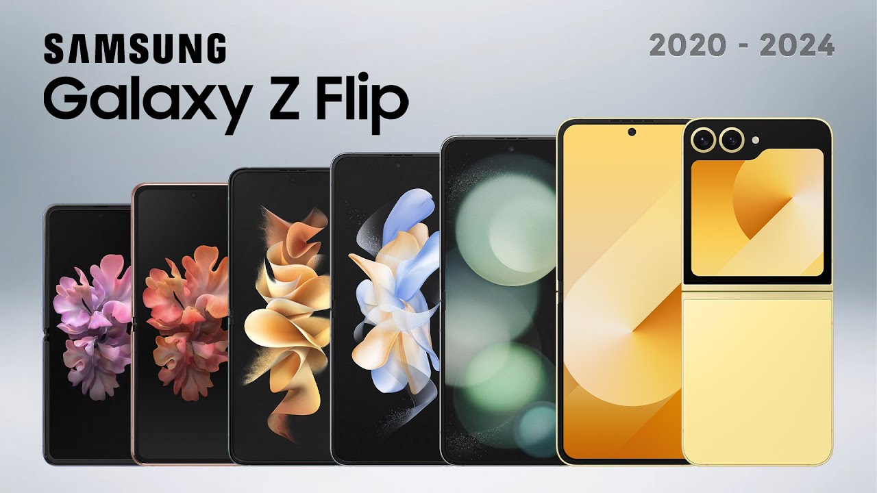 Evolution of Samsung Galaxy Z Flip Series | History - YouTube