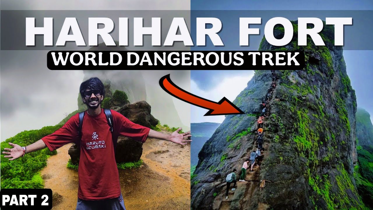 Harihargad fort Trek Part 2 || Maharastra Dangerous trek 🚩🚩 - YouTube