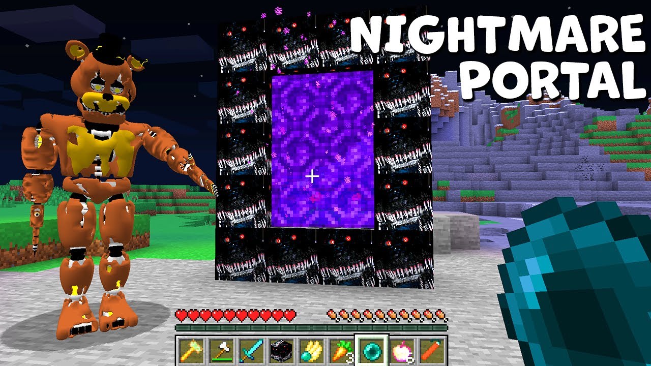 Dont BUILD this NIGHTMARE PORTAL in Minecraft! FNAF DIMENSION! - YouTube