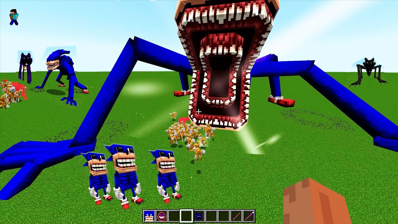 A Minecraft NEW shin sonic tapes mod addon update minecraft PE - YouTube