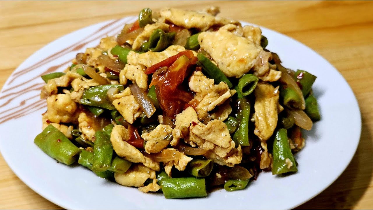 Stir-Fried Snake Beans with Eggs | Easy Ulam Recipe with Oyster Sauce ...