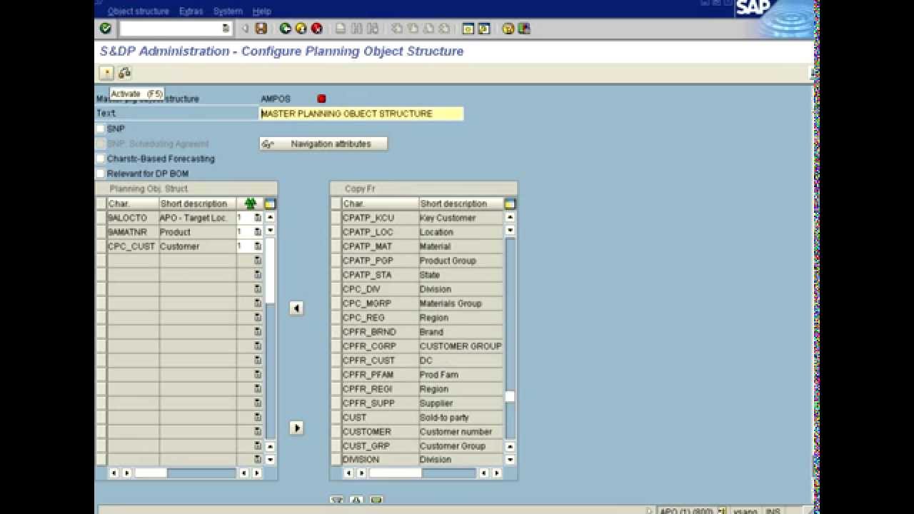 3 SAP SCM APO LCP MASTER PLANNING OBJECT STRUCTURE - YouTube