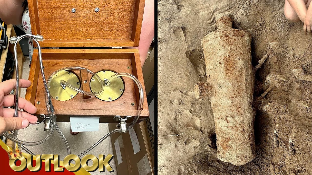 What Is This MYSTERIOUS Wooden Box With Two Metal Cylinders And This ...