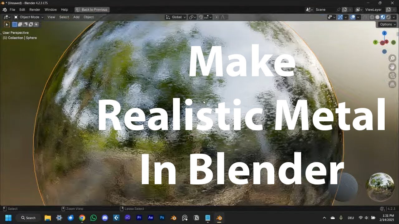How to Make Realistic Metal in Blender - YouTube