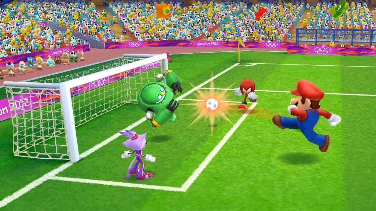 Mario & Sonic At The London 2012 Olympic Games Football Luigi, Mario ...