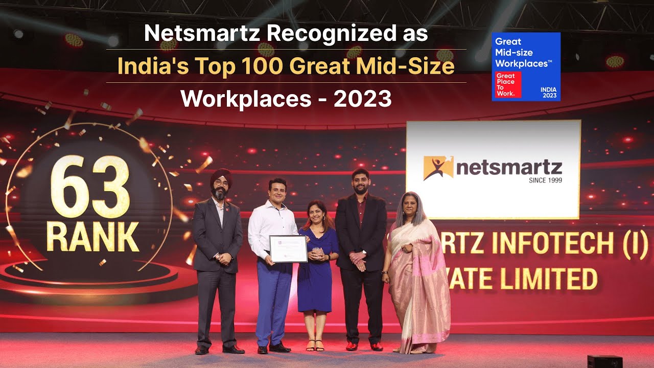 Netsmartz is recognized amongst India’s Top 100 Great Mid-Size ...