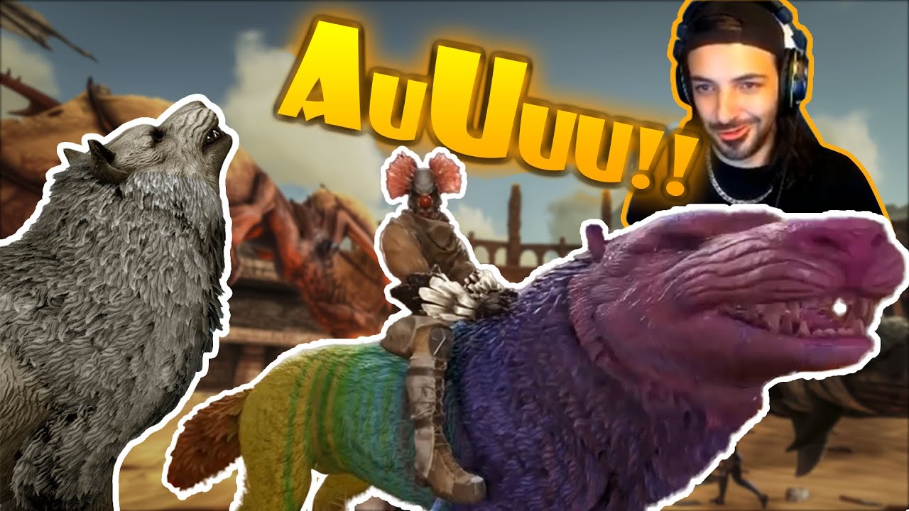 Nexxuz nos enseña como aullá un poderoso lobo alfa pelo en pecho lomo ...