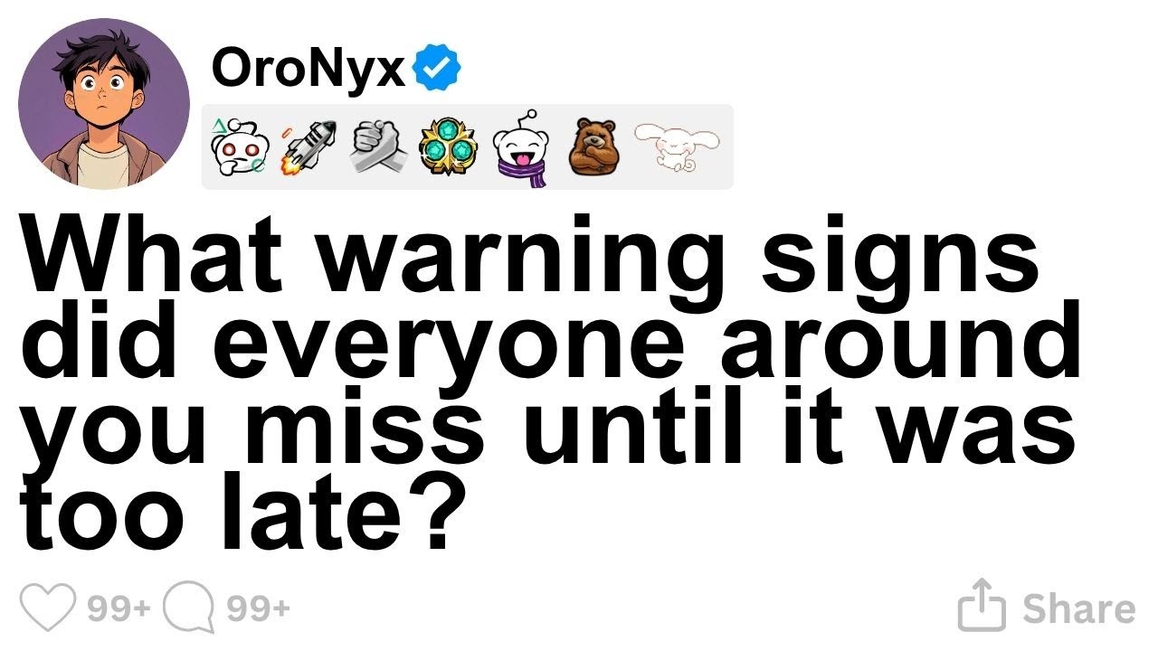 [FULL STORY] What warning signs did everyone around you miss until it ...