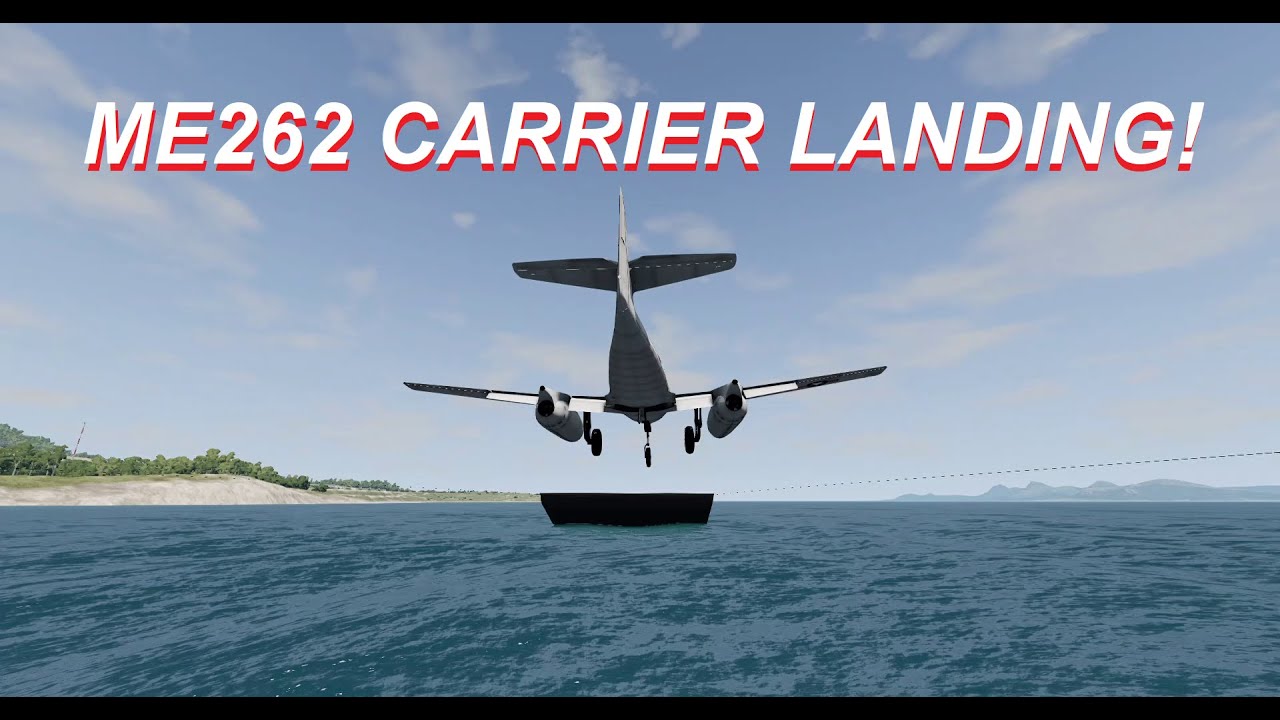 ME262 Carrier Landing! | BeamNG.drive - YouTube