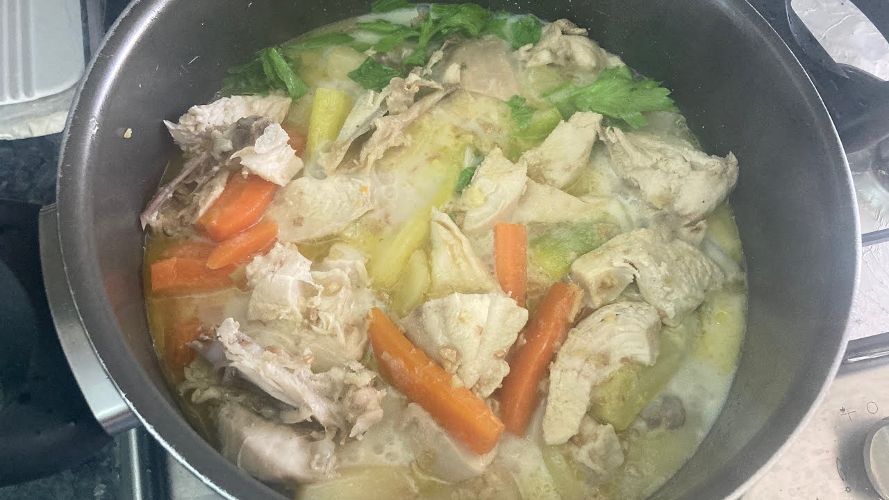 Chicken breast + coconut milk + vegetables(ginataang manok with gulay ...