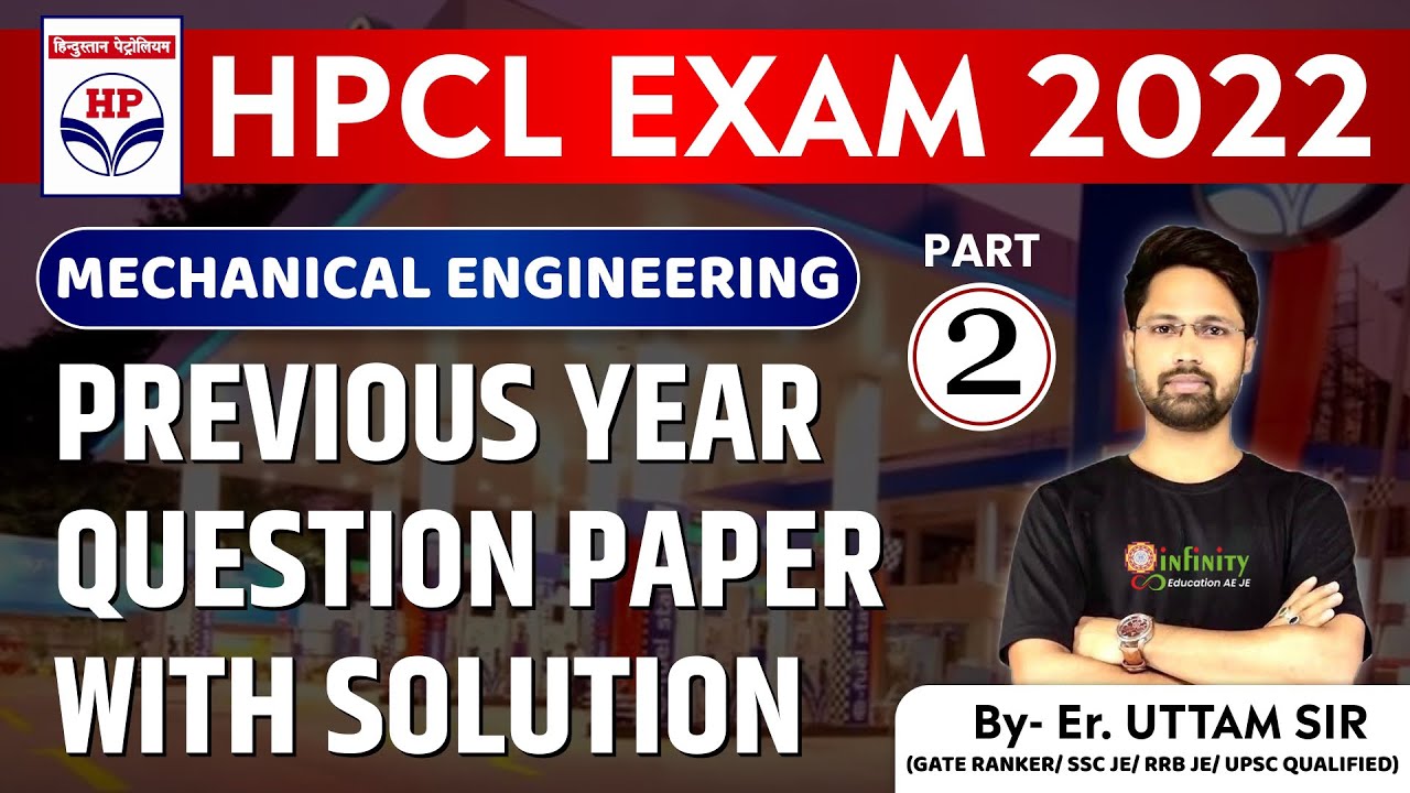 HPCL Previous Year Question Paper Mechanical Engineering | HPCL Paper ...