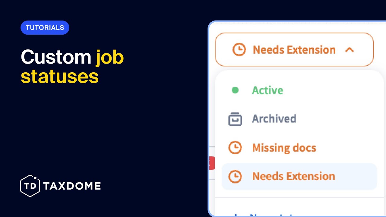 Custom job statuses - YouTube