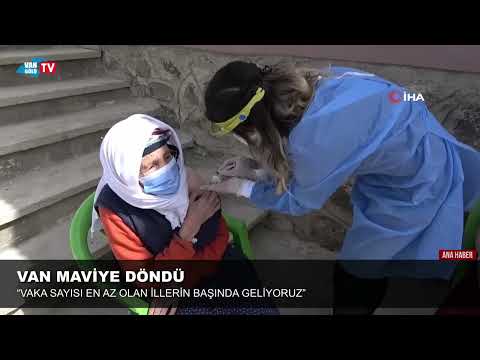 Van korona virüs aşı haritasında ‘mavi’ renge döndü