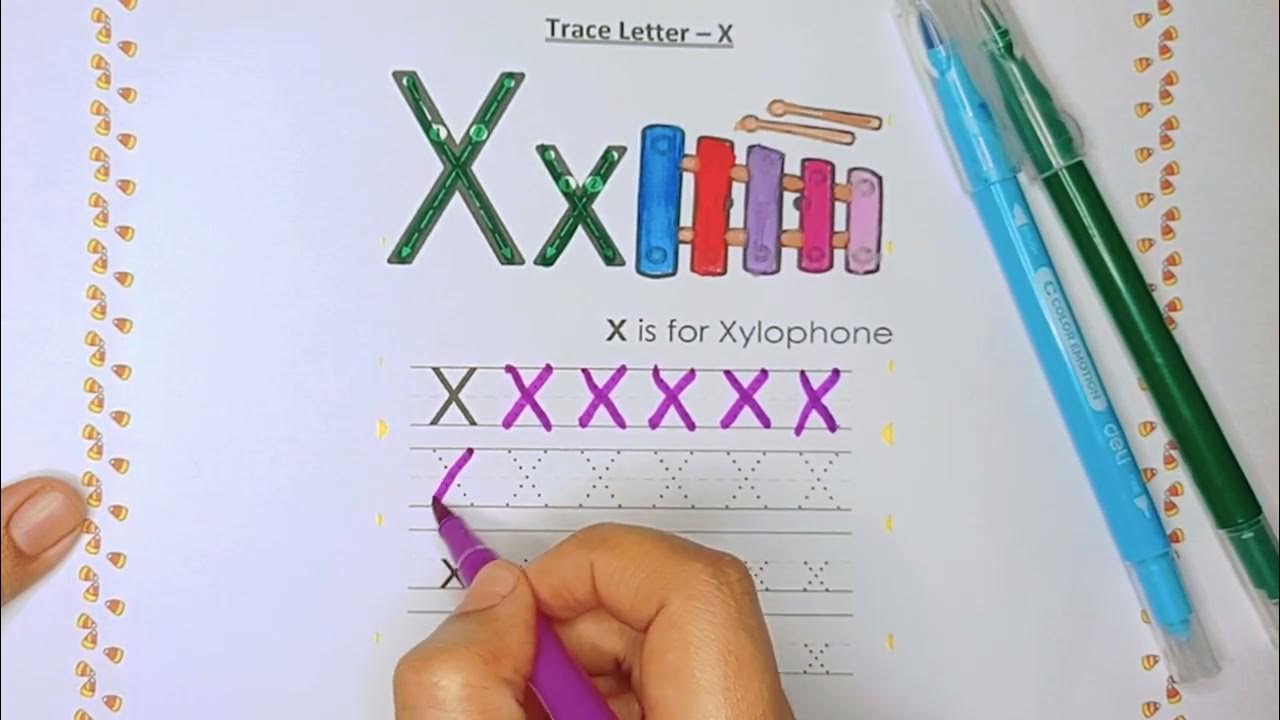 Write the Letter X | How to write Capital and Small English | Alphabet ...