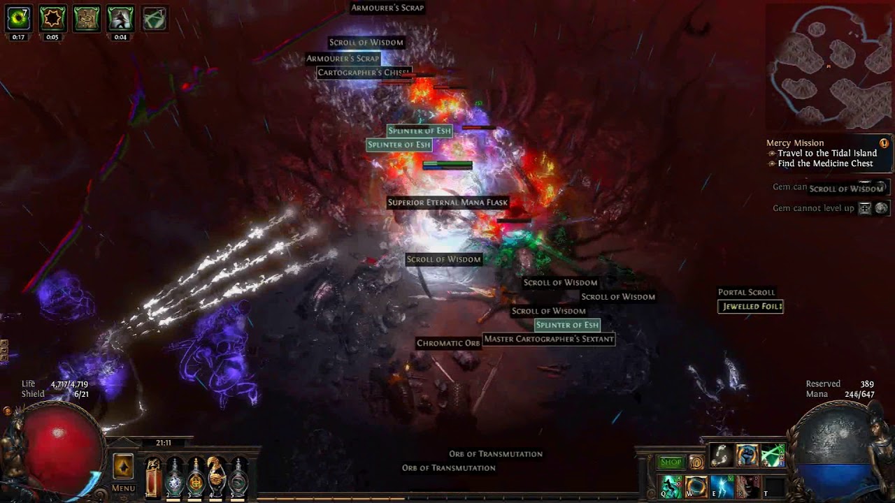 Path of Exile - White Wind Ranger vs Red Map Purifier - YouTube