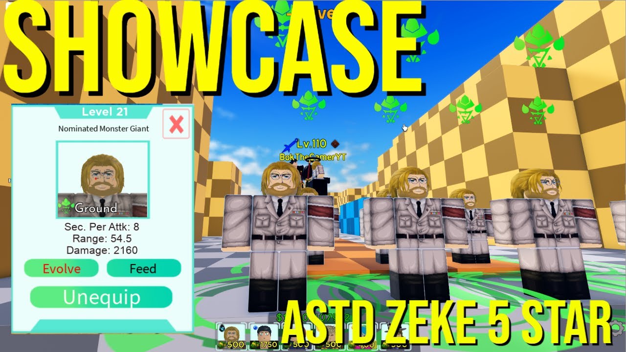 NEW ZEKE(Nominated Monster Giant) 5 STAR Unit SHOWCASE ASTD - YouTube