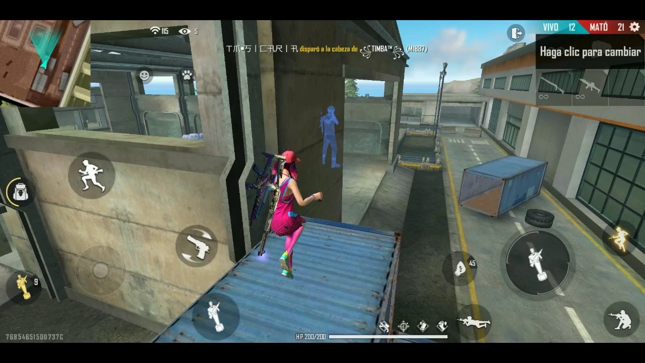 Free fire subiendo al techo mas alto entrenamiento - YouTube