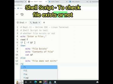 Shell Script to Check File Exists or Not in Linux | Bash Script #shorts - YouTube