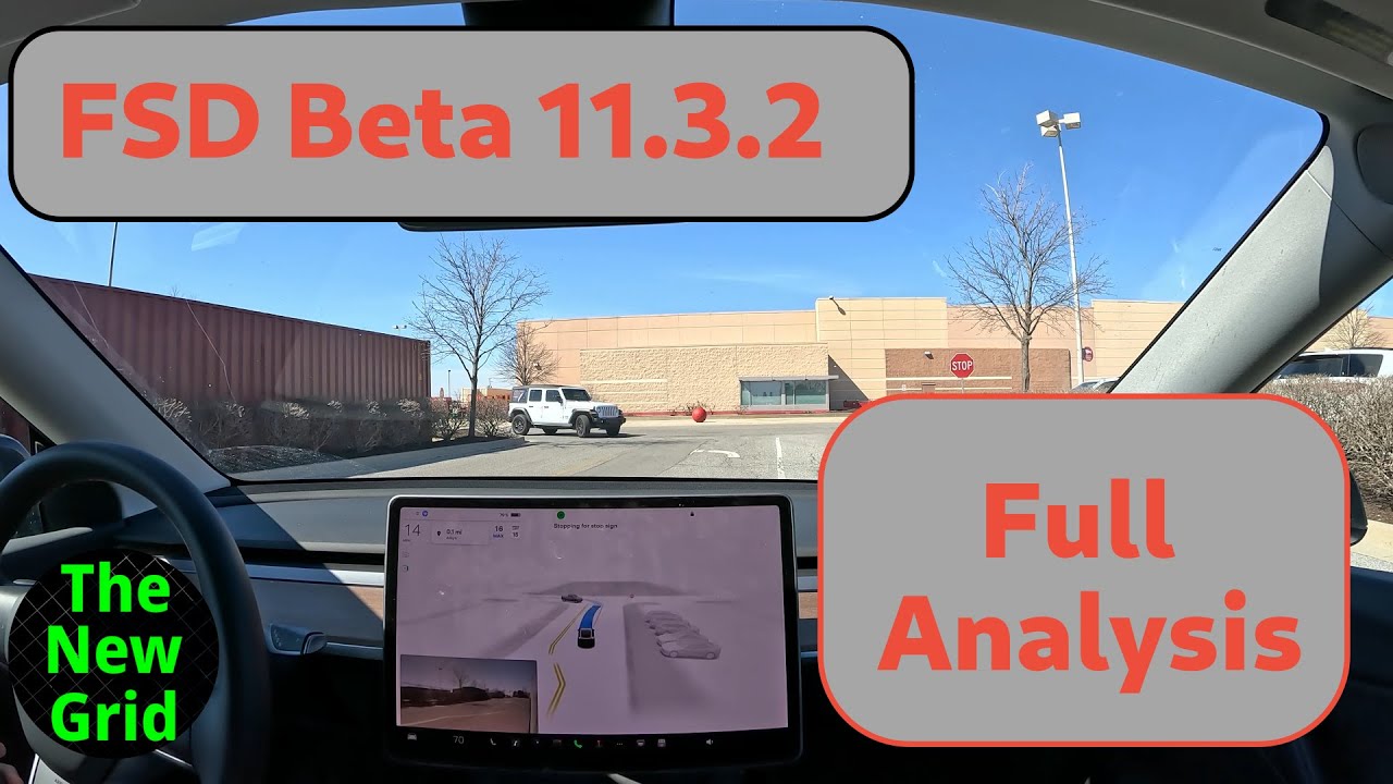 Tesla FSD 11.3.2 complex intersections and impressions. - YouTube