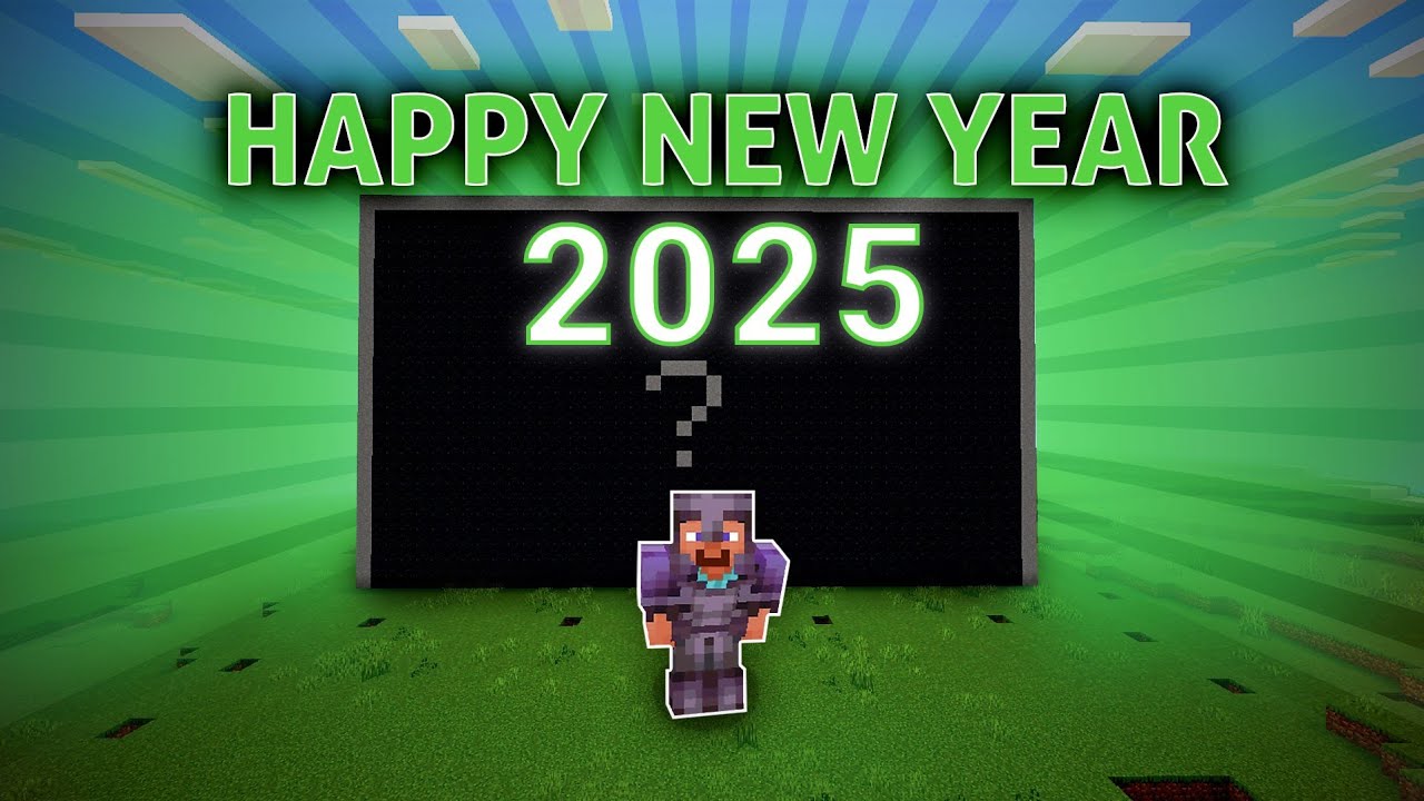 Happy New Year 2025 | New Year Celebration in Minecraft #minecraft ...