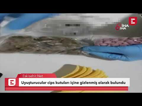 Uyuşturucular cips kutuları içine gizlenmiş olarak bulundu
