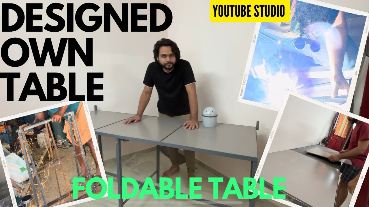 Foldable Table for YouTube Studio | Kerala Vlog | YouTube Studio Setup ...