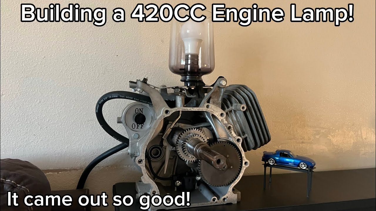 Building a 420CC Engine Block Desk Lamp! - YouTube