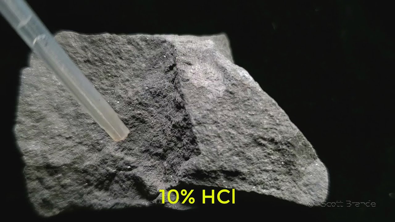 Identification Metamorphic Rock A05 HCl Acid Test - YouTube