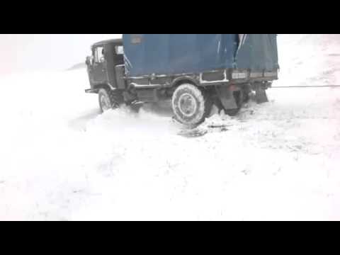 Qubada qarda qalan masin. Kocakurd.