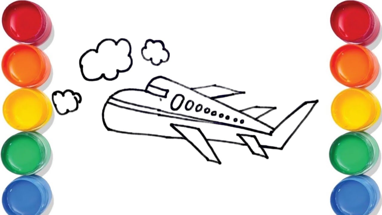 Airoplane drawings easy ||How to draw An Airoplane Drawing step by step ...