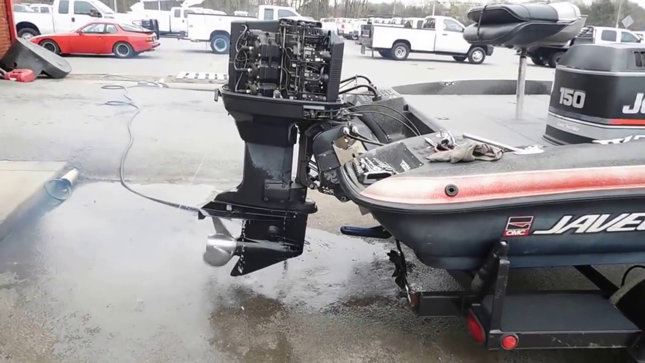 New SEI Lower Unit on OMC 150 Fast Strike 3-23-17 - YouTube